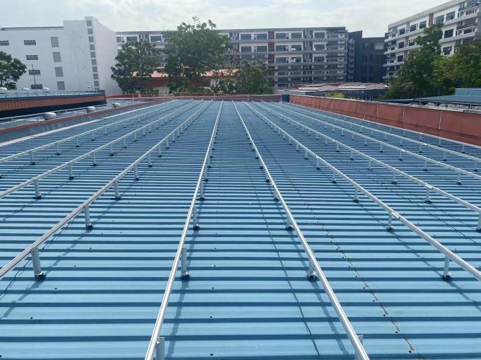 Heightened Commercial Metal Roof Solar Mounting System Aluminum Panel Clips