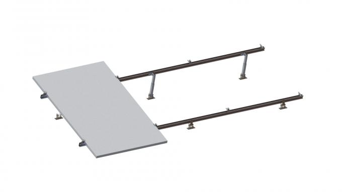 Tilt Leg Adjustable Metal Roof Solar Mounting System Aluminum Corrugated