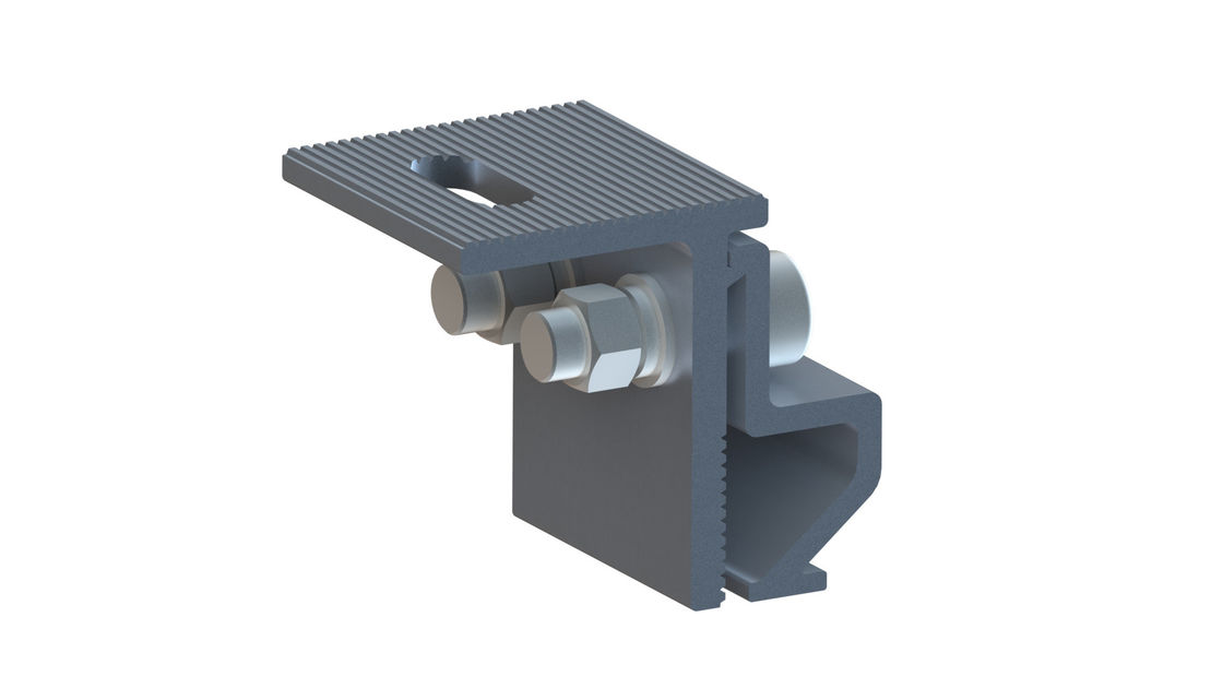 Anodized Frameless Standing Seam Solar Panel Clips Aluminum Corrugated ...