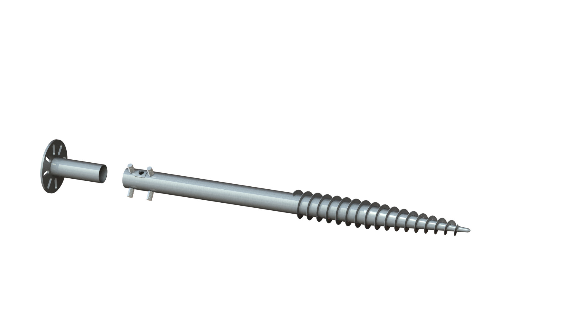 Q235B HDG Adjustable Ground Mount Solar Rack Screw Panel Structure