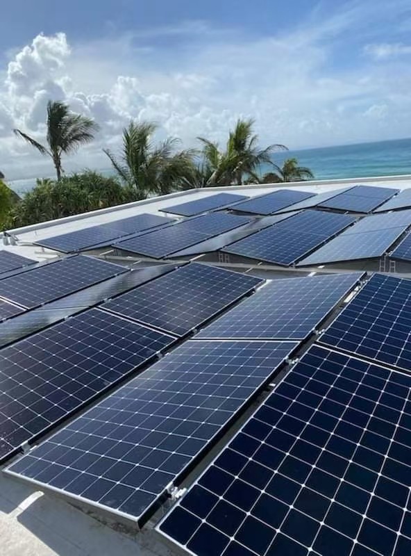 5 Degree Framed Flat Roof Solar Mounting System Commercial Ballasted ...