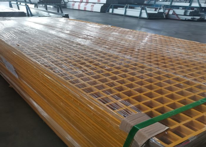 FRP Grille Metal Roof Solar Mounting System Fiberglass Flat Roof Walkway