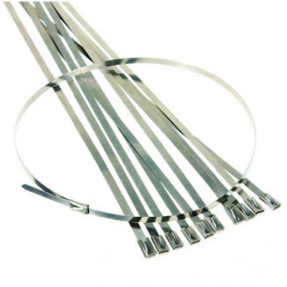 4.6mm 7.9mm Solar Cable Tie , Sus304 Stainless Steel Zip Ties For Solar ...