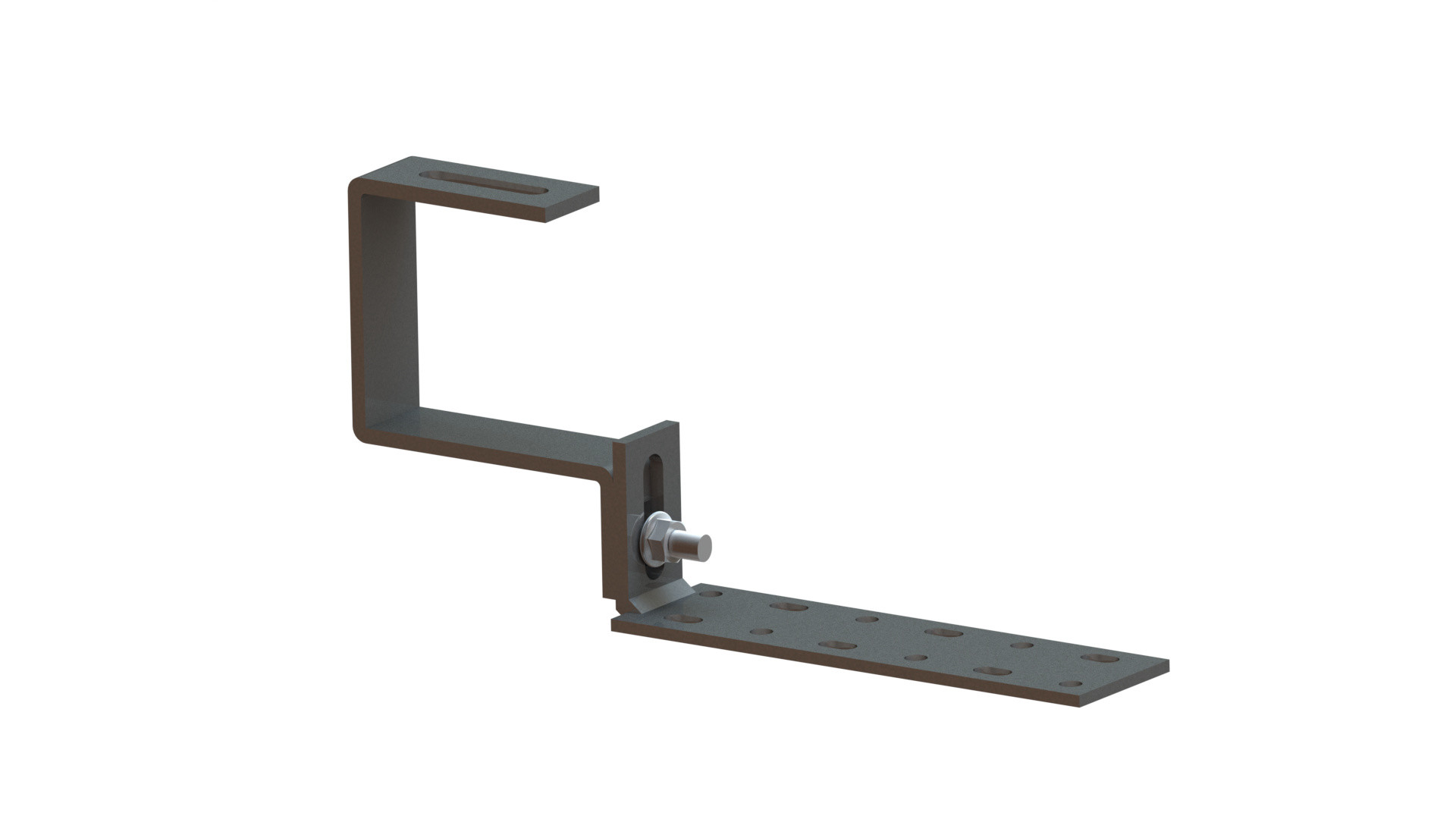 Sus304 Flat Solar Brackets For Tile Roof Household Panel Mounting Kit