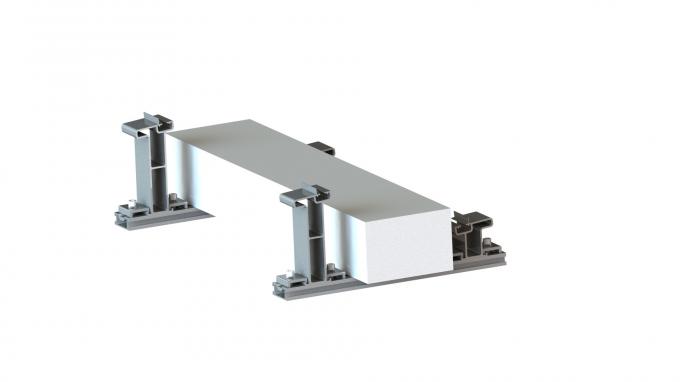 5 Degree Framed Flat Roof Solar Mounting System Commercial Ballasted ...