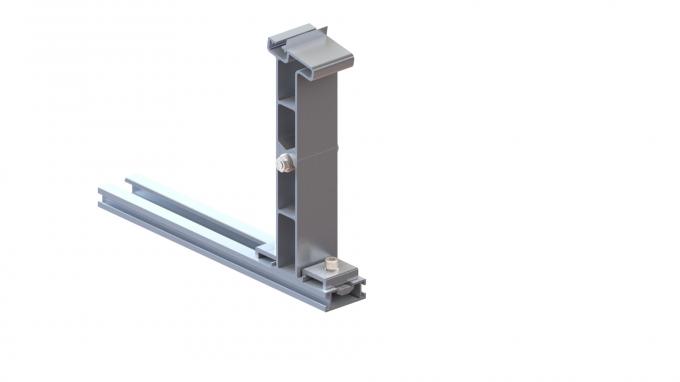 5 Degree Framed Flat Roof Solar Mounting System Commercial Ballasted ...